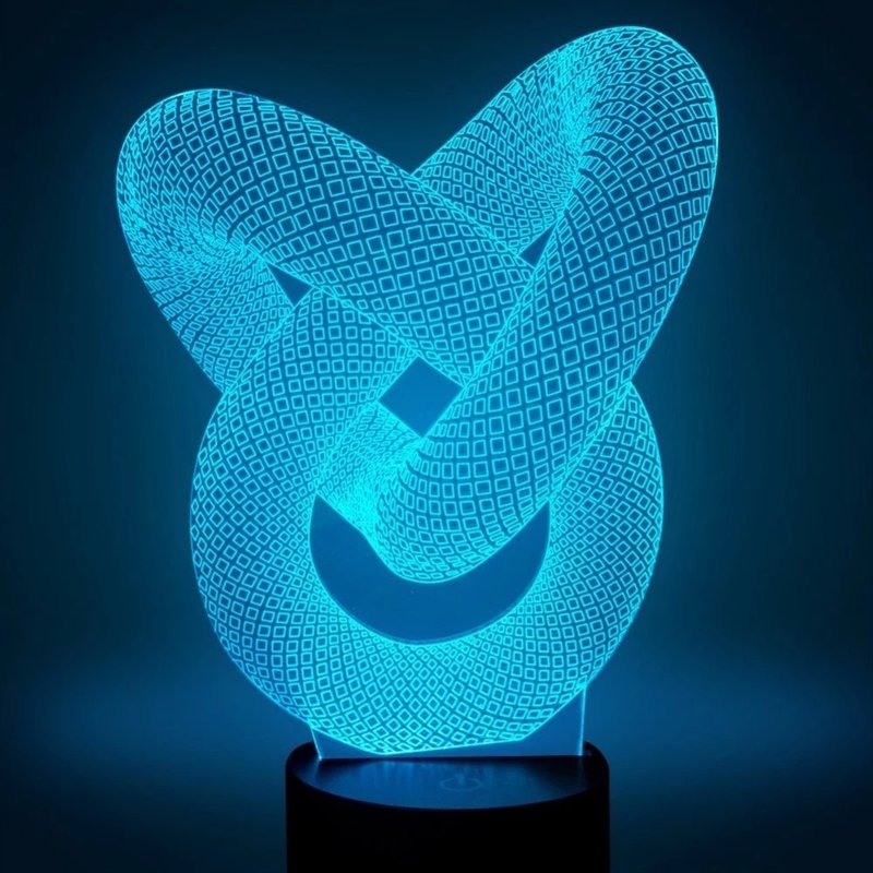 Acrylic sweet heart shape LED 3D Visual Lamp manufacture cartoon designs 3d led mini night light for kids gift