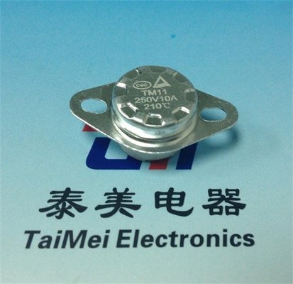 10A 250VAC Ceramic Thermo Disc Thermostat With Loose Bracket