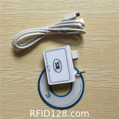 3.5mm audio jack mobile MagStripe smart chip card reader android--ACR32