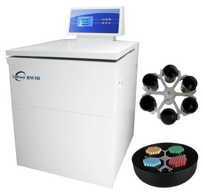 BW5R Floor standing large capacity refrigerated Centrifuge Low Noise Gas Hinge For Lid Drop Protection