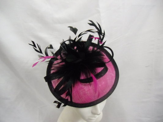 Ivory Ladies Fascinator Hats , Fashion 100% Abaca Sinamay Sinamay Fascinators Hat
