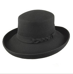 Comfortable Fashion Quare Crown Women Wool Hats with Self Felt Braid for Party, Normal Day