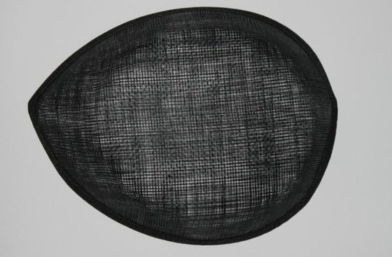 Fashion 18x13.5cm Sinamay Base For Fascinators, Small Hard Sinamay Hat Base In 3 Layers
