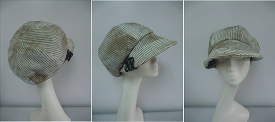 Ladies’ Fashion Casual Fabric Braid Baker Boy Cap with Long Peak for Nomal Day