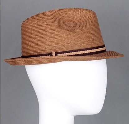 Band Custom Ladies Paper Braid Hats, Fashion Women Paper Fedora Hats for Normal Day