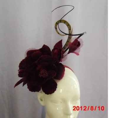 Fashionable Sinamay Ladies Fascinator Hats For Special Occasions With Cock Feather