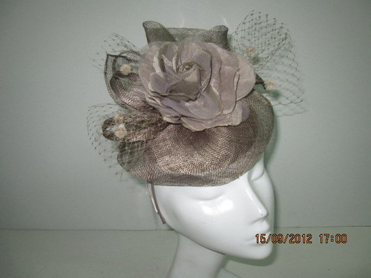 Soft Sinamay Fashion Bridal Ladies' Fascinator Hats , Satin Covered 1.2cm Headband