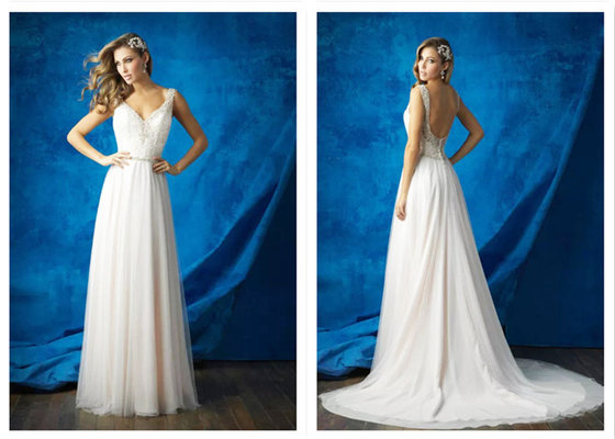 A line fashion style strapless girls prom ball gown wedding dresses