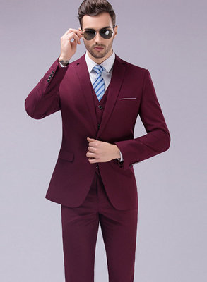 One Button Blue Gents Wedding Suits For Party Prom Party Easy Absorben