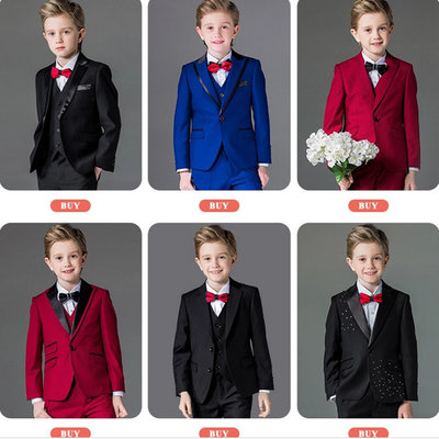 Fashionable Kids Ring Bearer Suits For Formal Prom Party Comfortable To Wear