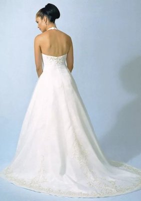 Beautiful Luxury A Line Style Wedding Dresses For Girls Color Optional