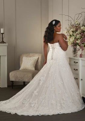 Elegantly A Line Chiffon Wedding Dress , Long Big Ball Gown Wedding Dresses