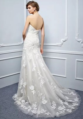 Custom Elegant A Line Style Wedding Dresses For Woman Color Optional