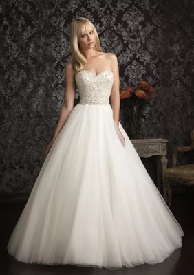 Satin Fashion Ball Gown Style Wedding Dresses For Bridals And Womans