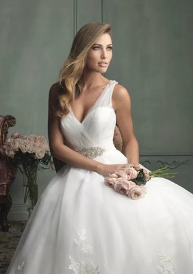 Girls Beautiful Ball Gowns / Elegant Drop Waist Ball Gown Wedding Dress