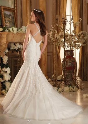 Slim Sexy Fit And Flare Wedding Gown For Bride And Bridesmaid Color Optional