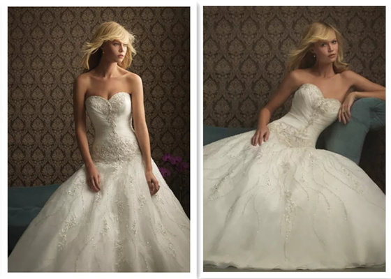 Amazing Mermaid Ball Gown Wedding Dresses / Unique Gorgeous Wedding Ball Gowns