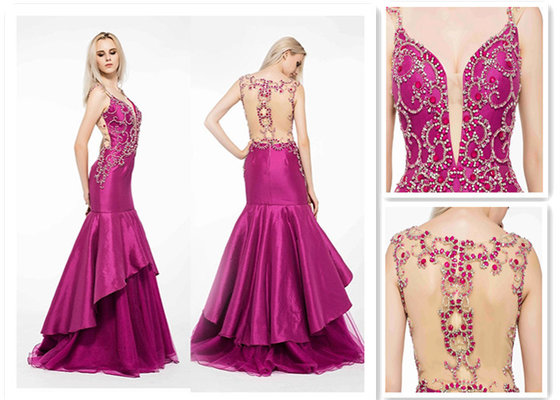 Summer Beach Fit And Flare Wedding Gown Strapless Backless Ruffles