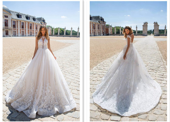 New Style Strapless Women Elegant Bridal Gowns Ivory Ball Gown Custom Made Wedding Dress