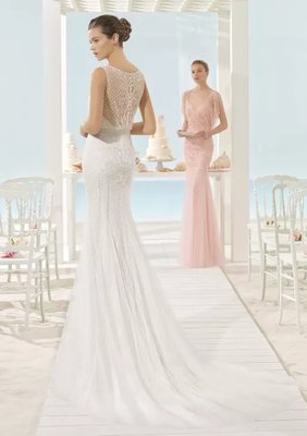 Sequins Plus Size Mermaid Tail Wedding Dress For Slim Bridal And Bridesmaid