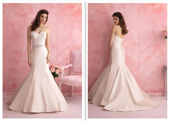 Beautiful Vintage Mermaid Tail Wedding Dress For Fitted Girls Appliqued Technics