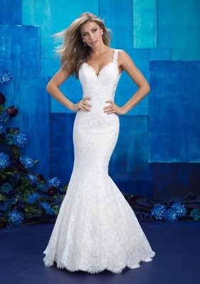 Tulle Sleeveless Mermaid Wedding Dress Long Straps CZ Diamond Decoration