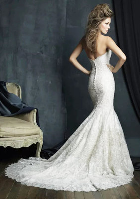 Handmade Elegant Mermaid Tail Wedding Dress For Sexy Ladies And Bridal