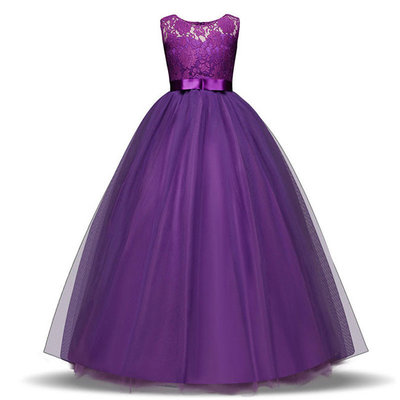 Pretty Puffy Flower Girl Dresses For Older Girl Appliqued Technics Customized Size