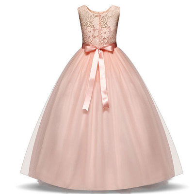 Pretty Puffy Flower Girl Dresses For Older Girl Appliqued Technics Customized Size