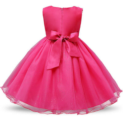 Floral Formal Sparkly Flower Girl Dresses Off Shoulder Strapless Design