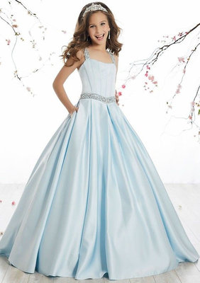 One - Piece Princess Sparkly Flower Girl Dresses For Wedding And Party