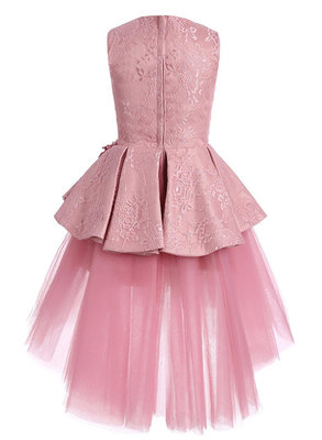 Princess Pink Lace Flower Girl Dress / Birthday Little Girl Flower Girl Dresses