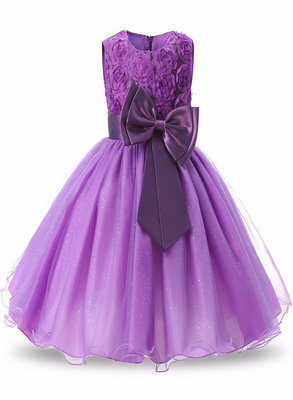 Easter Appliqued Sparkly Flower Girl Dresses For Glitter Customized Size