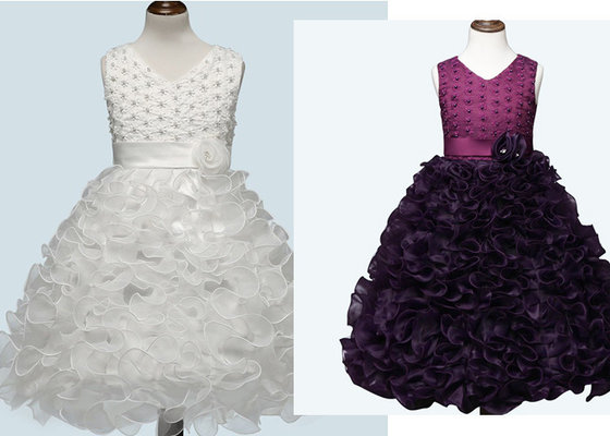 Recital Graduation Ivory Flower Girl Dresses , Pretty Black Flower Girl Dresses
