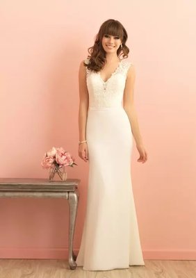 See Through Corset Champagne Sheath Wedding Dress With Open Back Appliqued Elestic