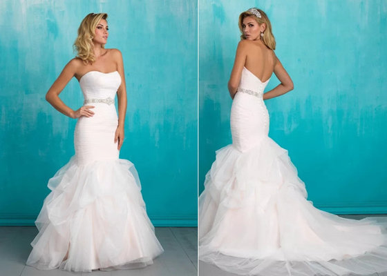 Floor - Length Lace Sheath Column Wedding Dress Sweetheart Neckline Sleeveless