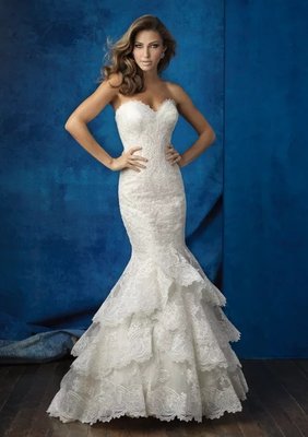 Luxury Ruffles Sheath Column Wedding Dress With Long Train Off The Shoulder