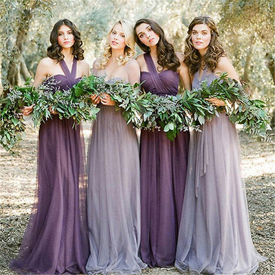 Bright Light Purple Bridesmaid Dresses