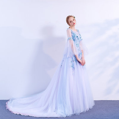 Long Tail Butterfly Womens Bridesmaid Dresses For Ball Gown Off Shoulder