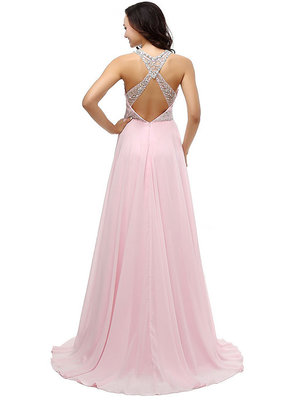 Fashionable Pastel Pink Bridesmaid Dresses , Luxury Long Bridesmaid Dresses