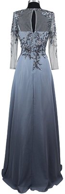 Beads Sequins Bride's Mom Dresses A Line 3/4 Long Sleeves Custom Size