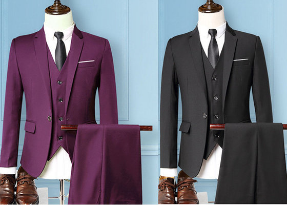 3 Pieces Mens Fitted Wedding Suits