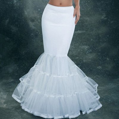 Polyester Bridal Gown Accessories / Bridal Separates Skirt Customized Size