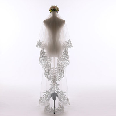 Various Styles Vintage Wedding Veils , Beautiful Classical Wedding Veils With Crystals