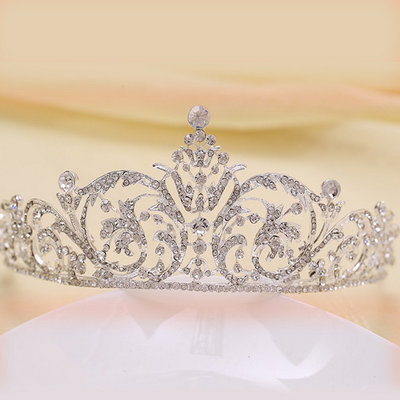 Top grade unique design round bridal pageant crowns and tiaras