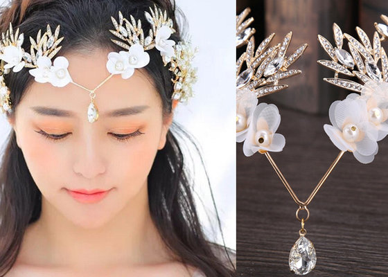 Cut Diamond Bridal Gown Accessories Bling Rhinestone Wedding Crowns And Tiaras