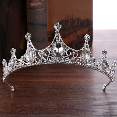 Fashionable Costume Gold Wedding Tiara , Elegantly Full Crowns And Tiaras