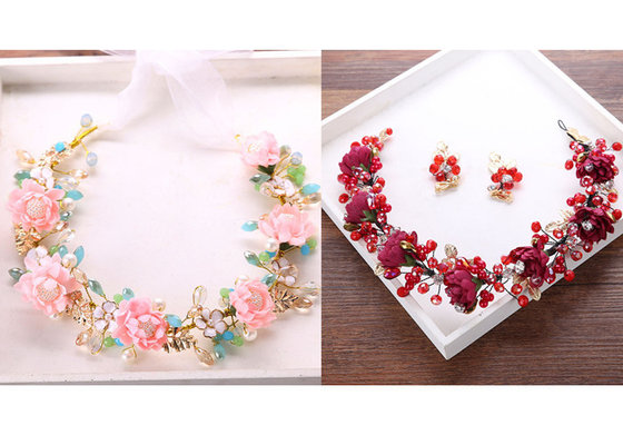 Artificial Flower Garland Bridal Gown Accessories Head Wreath Decorative