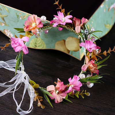 Colorful Flower Headbands Wedding Hair Accessories Girl for Party Fancy Festival Headband