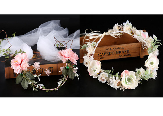 Floral head wreath garland for Bridal Crown Flower Garlands For Women Wedding Bridal Decoration